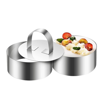 Forma de Prajituri din Inox: Inel Modelator Rotund pentru Deserturi ...