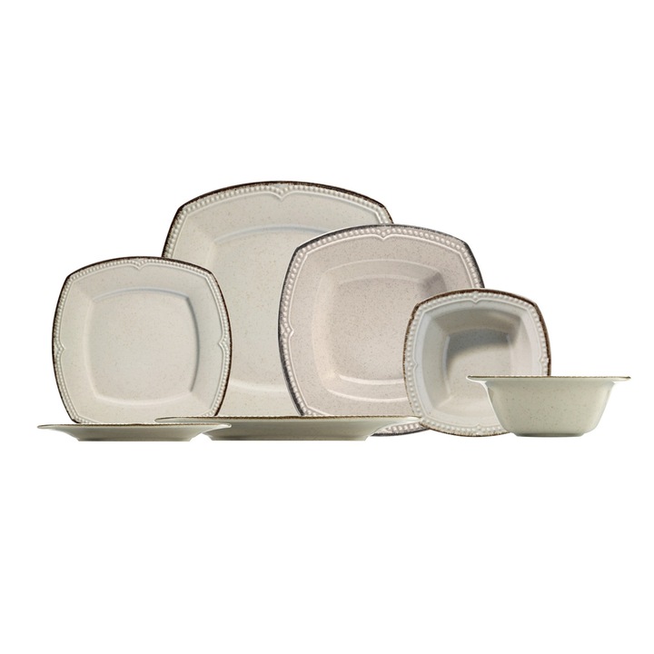 Set Vesela 24 Piese, Asi Home Scortisoara, Portelan - eMAG.ro