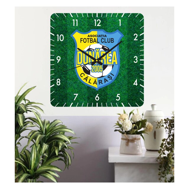 Ceas de perete AFC Dunarea Calarasi, 40x40 cm - eMAG.ro
