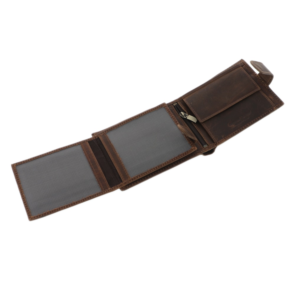 Portofel Barbati Piele Maro Cal 12 cm - eMAG.ro