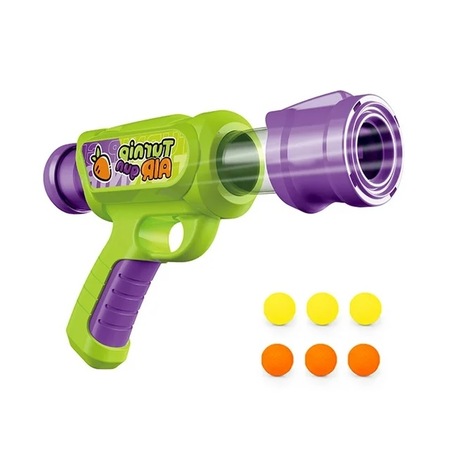 Pusca cu presiune de aer, tinta si 6 bile incluse, Turnip Gun - eMAG.ro