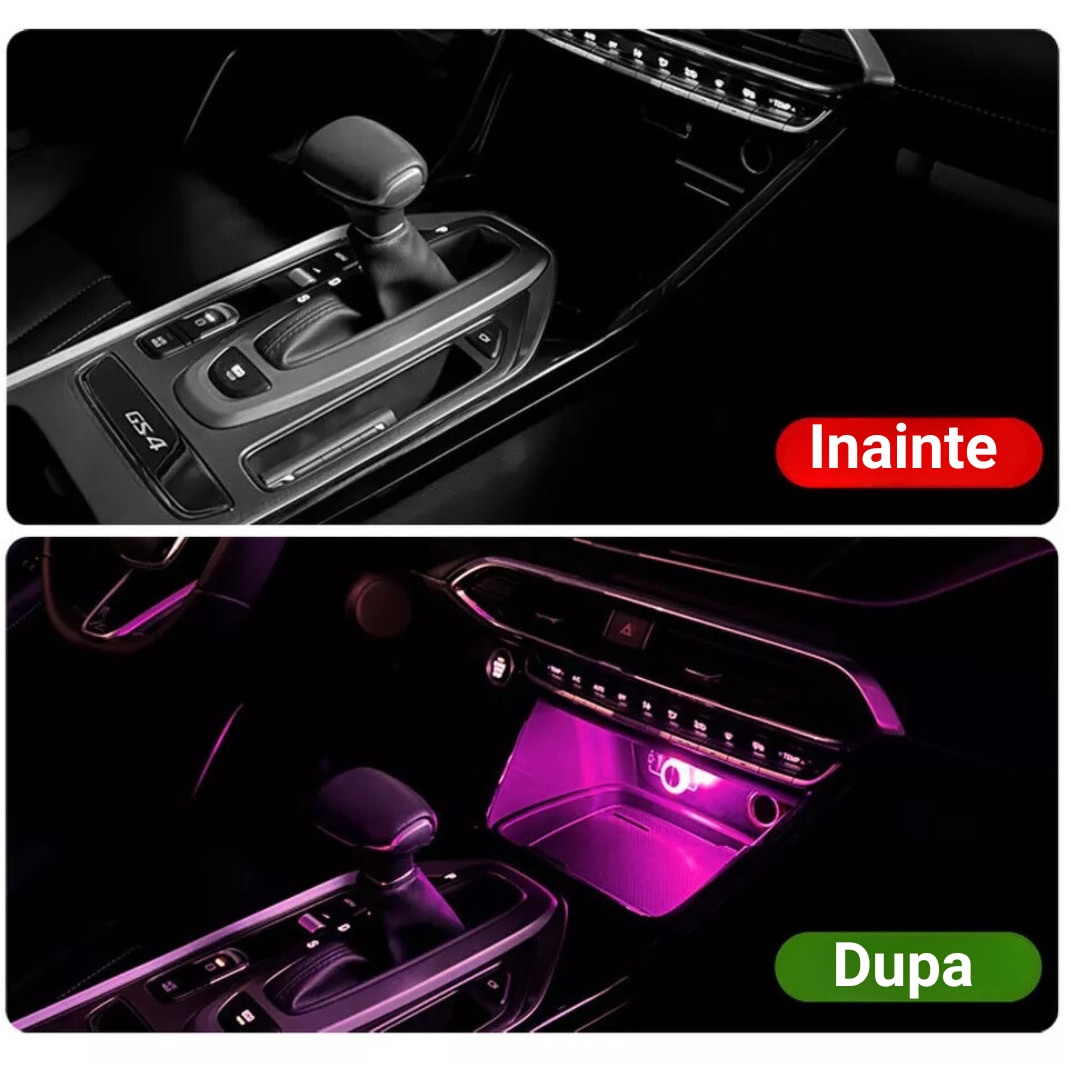 Bec ambiental disco Led,3D, pentru masini, decoratiuni, lampa ...