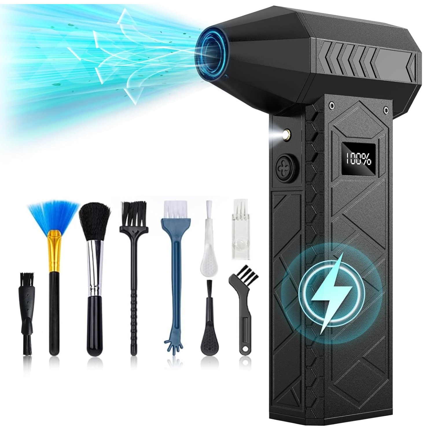 Suflanta Aer Comprimat Portabila STARGRIG®, Turbo Fan, 130000 RPM, 80 M ...