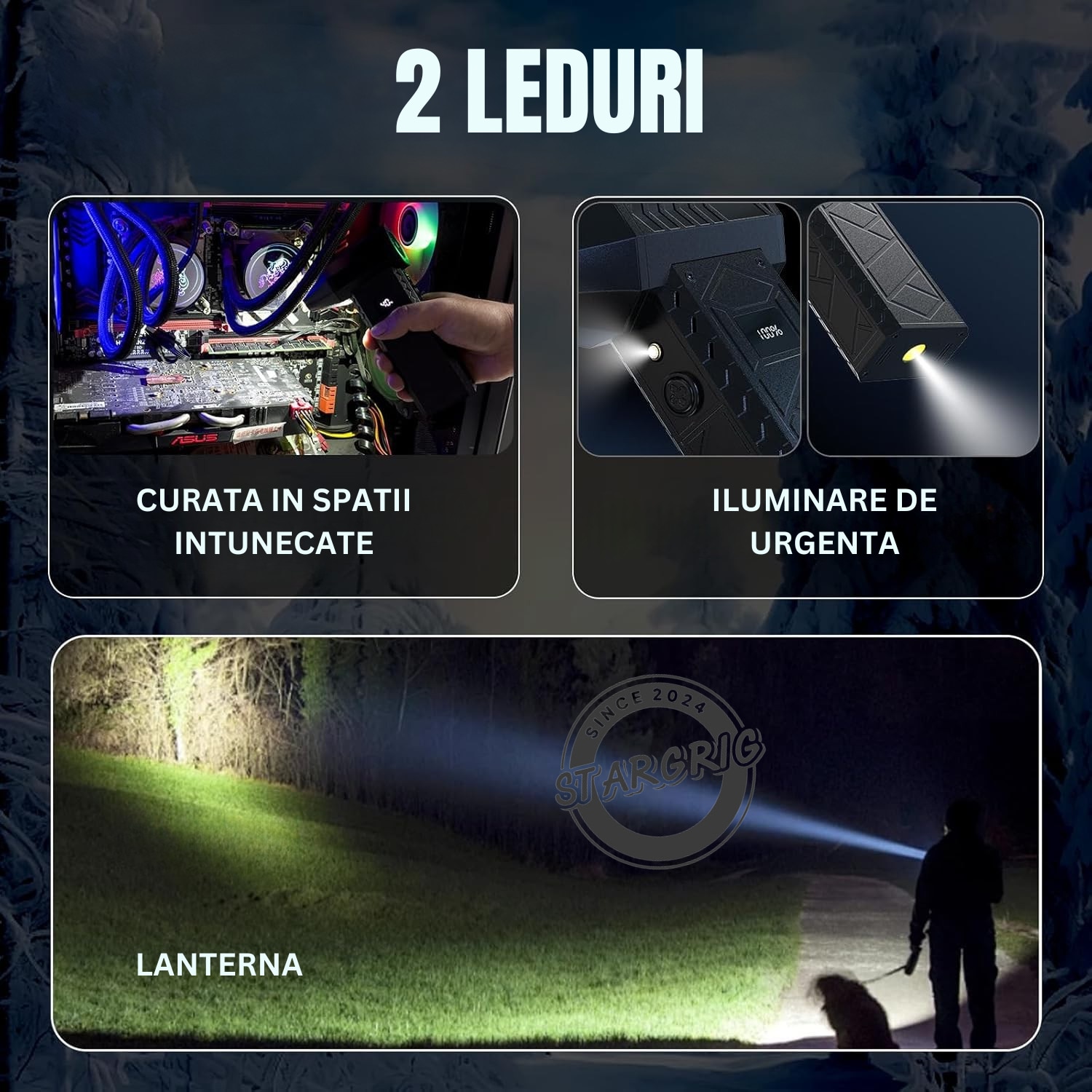 Suflanta Aer Comprimat Portabila STARGRIG®, Turbo Fan, 130000 RPM, 80 M/s Viteza Aer, 3 Trepte ...