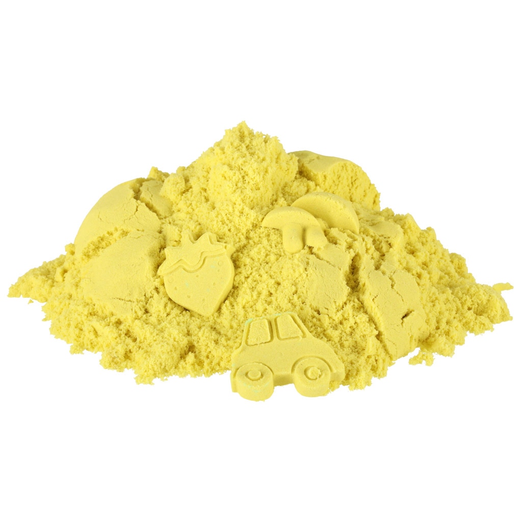 Nisip kinetic, Zola®, 1 kg, usor de modelat, galben - eMAG.ro