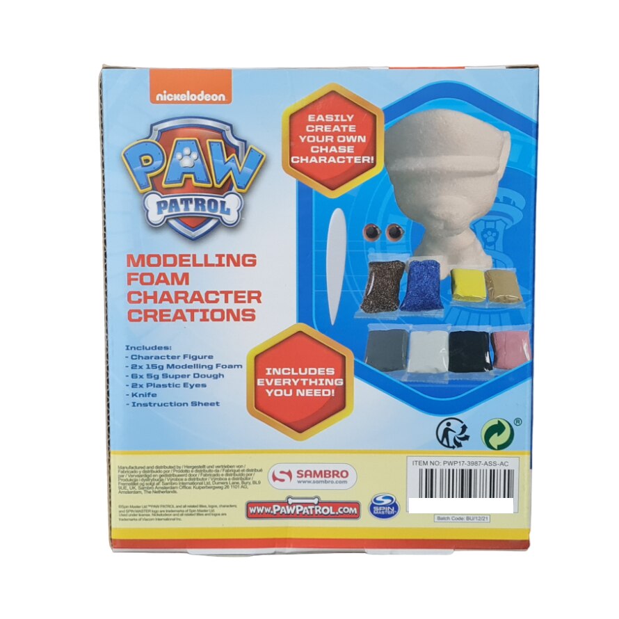 Figurina PAW PATROL CHASE + Kit Plastilina Modelatoare - eMAG.ro