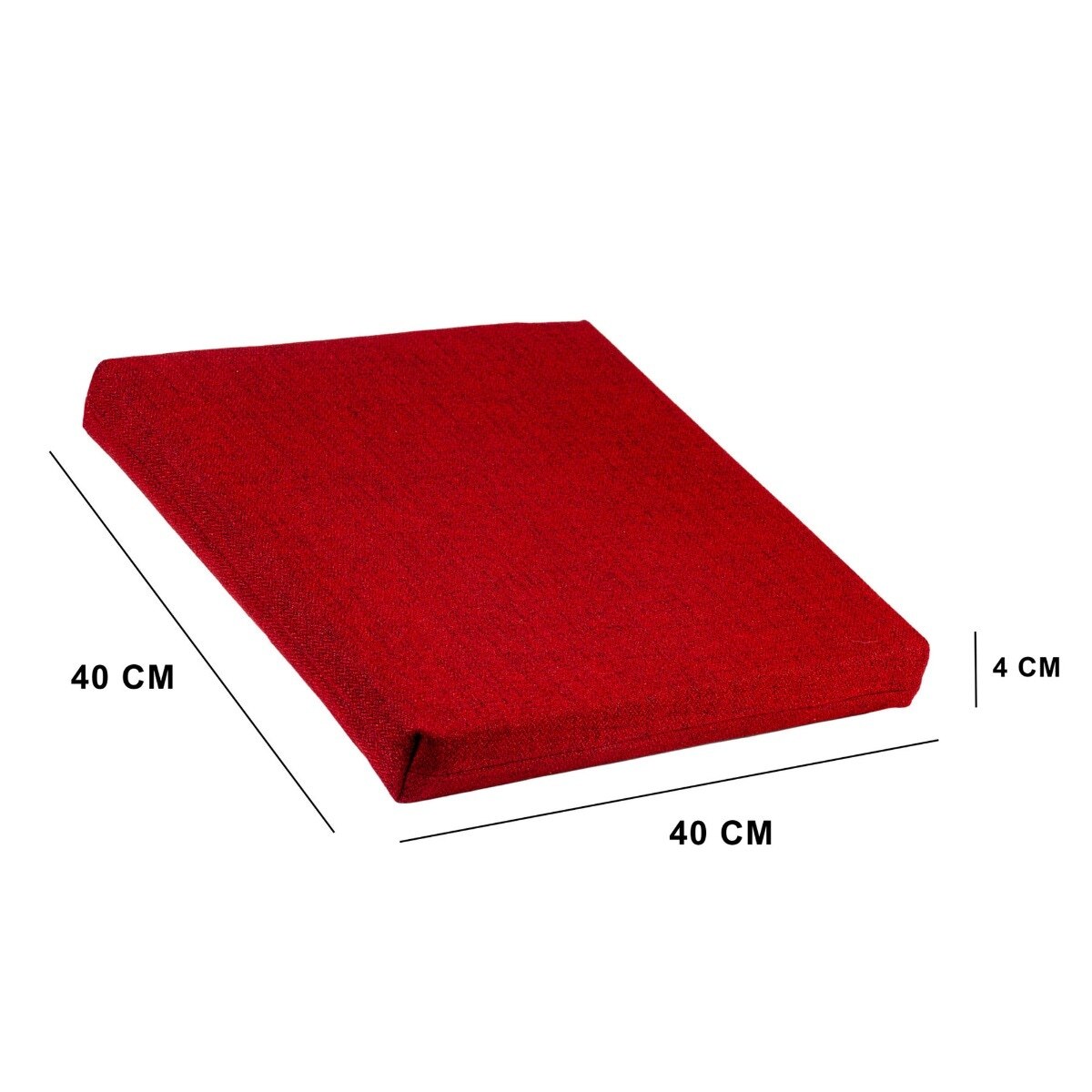 Perna scaun impermeabila, poliester + burete, rosu, 40 x 40 cm - eMAG.ro