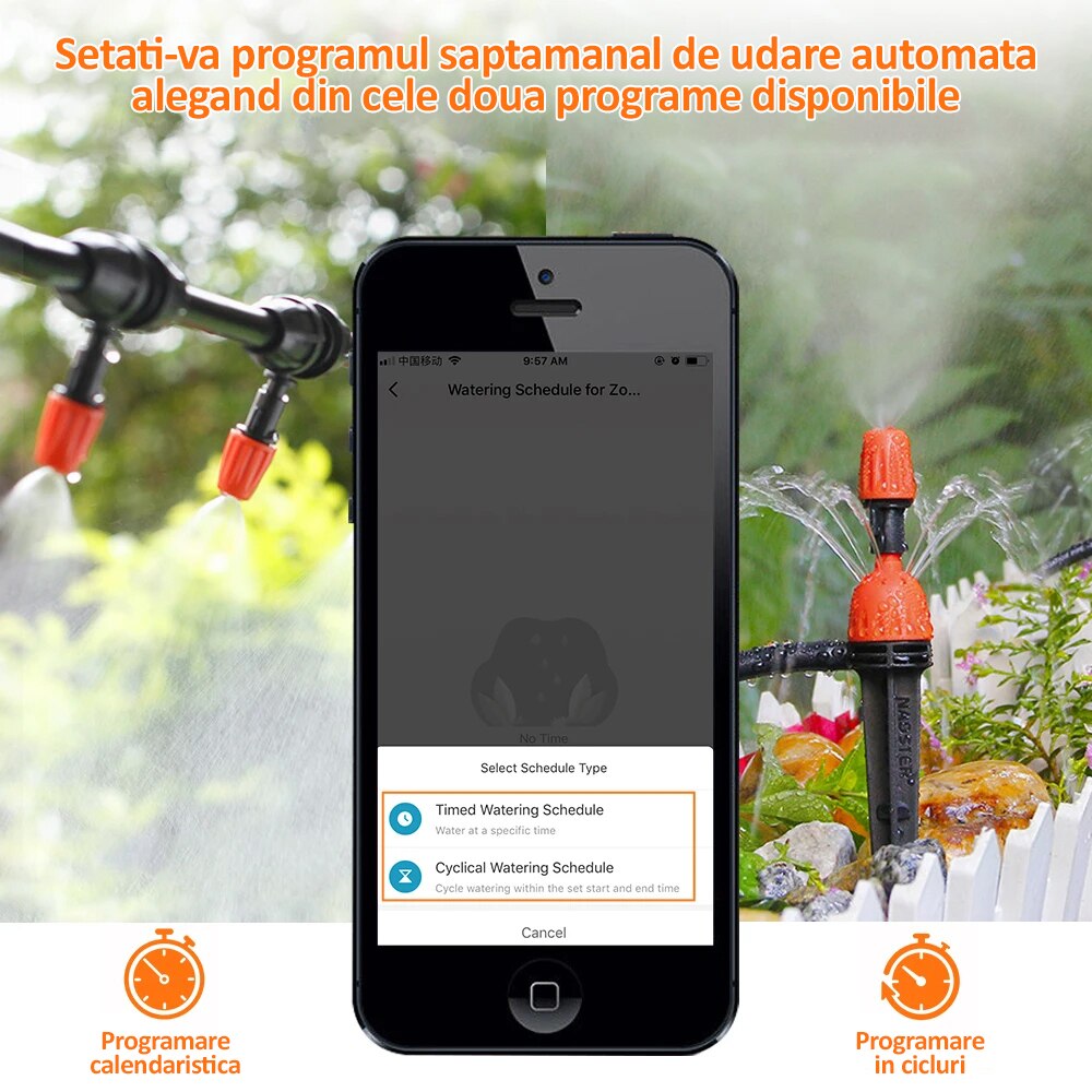 Programator smart automat pentru irigatii/udare WiFi, NEXTLY, control ...