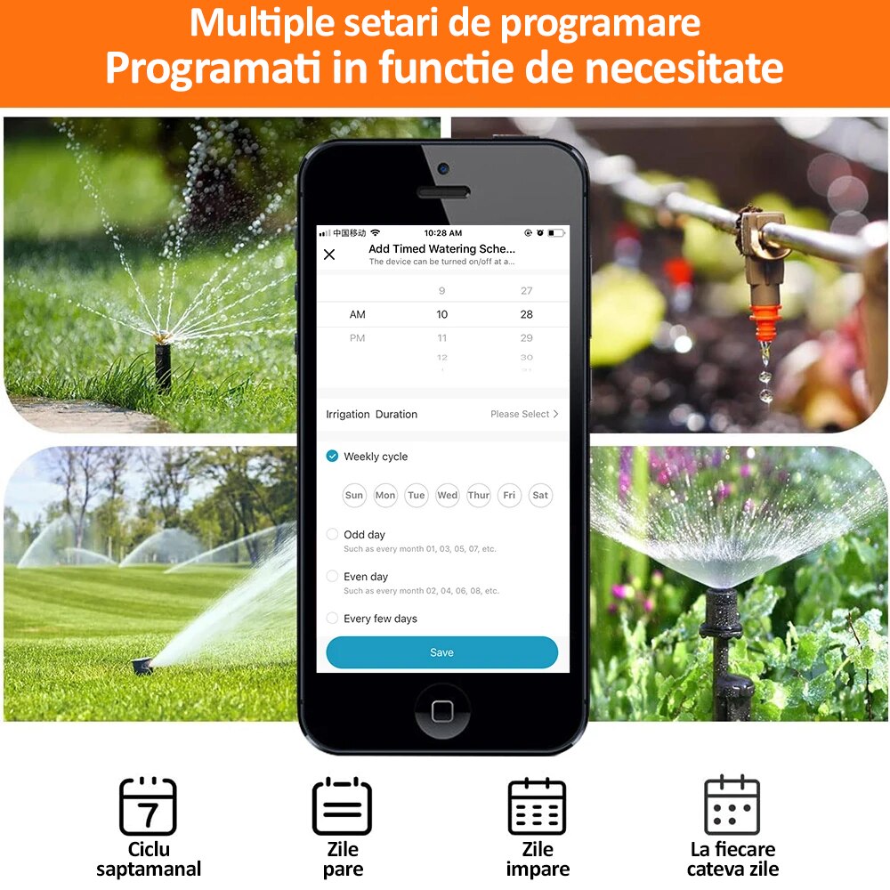 Programator smart automat pentru irigatii/udare WiFi, NEXTLY, control ...