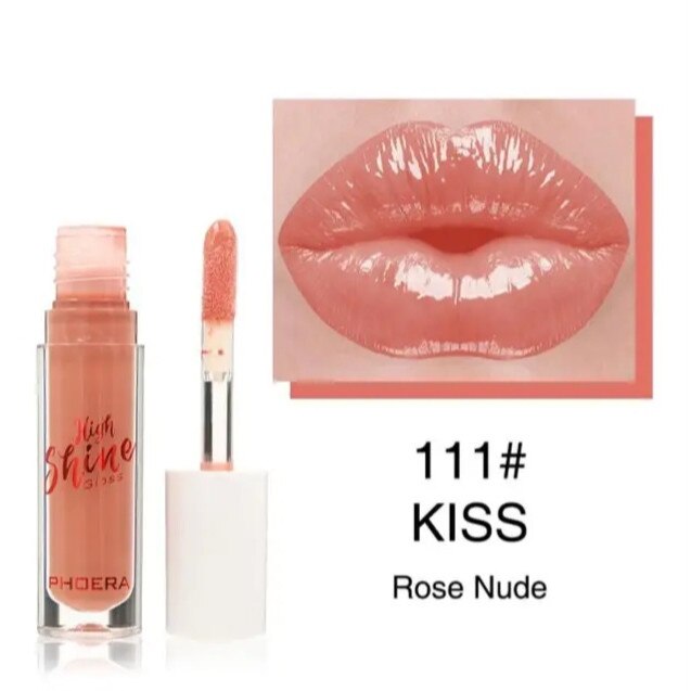 Lip gloss stralucitor cu vitamina E Phoera High shine 3 ml Kiss 111 ...