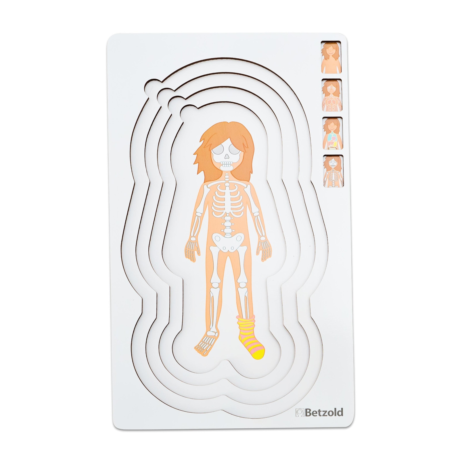 Puzzle multistrat anatomie fata, 28 de piese - eMAG.ro