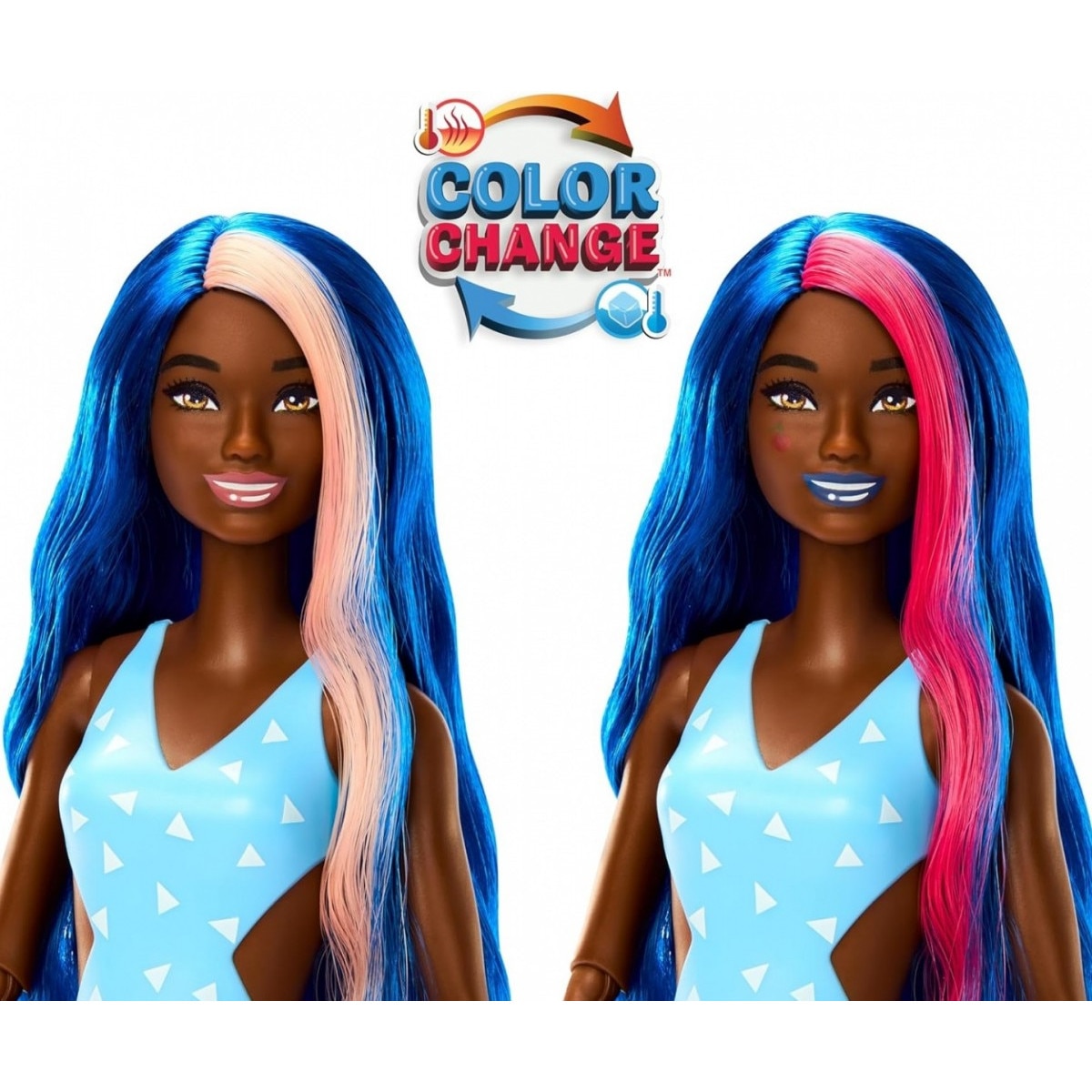 Papusa Barbie Pop Reveal, Mattel, schimba culoarea in apa, recomandat ...