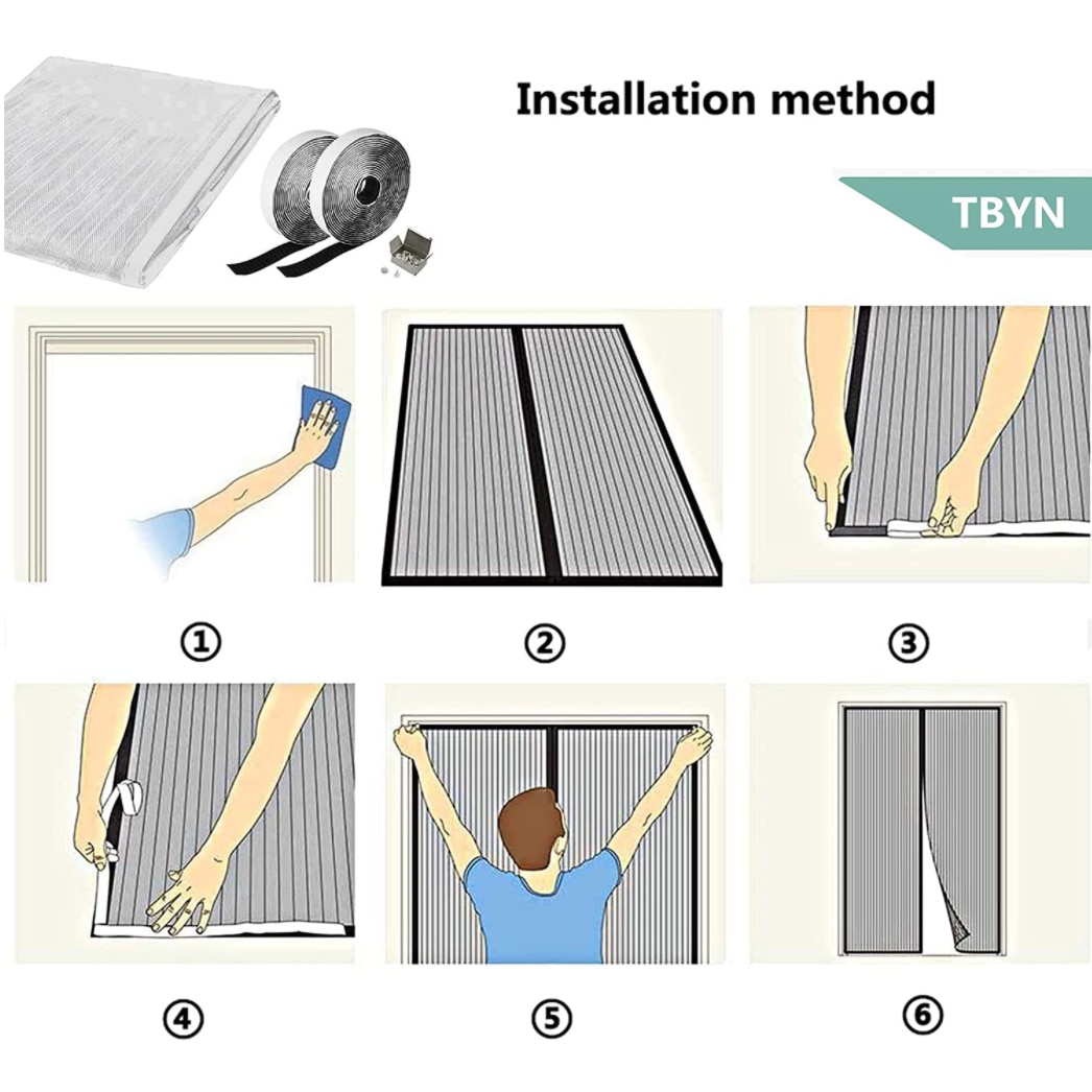 Plasa DIY High Quality cu 18 Magneti Pentru Ferestre, Protectie Insecte ...