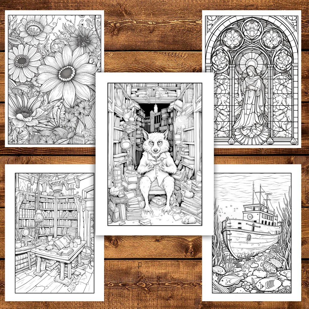 Mega cartea de colorat pentru relaxare si antistres, un mix de 100 de ...