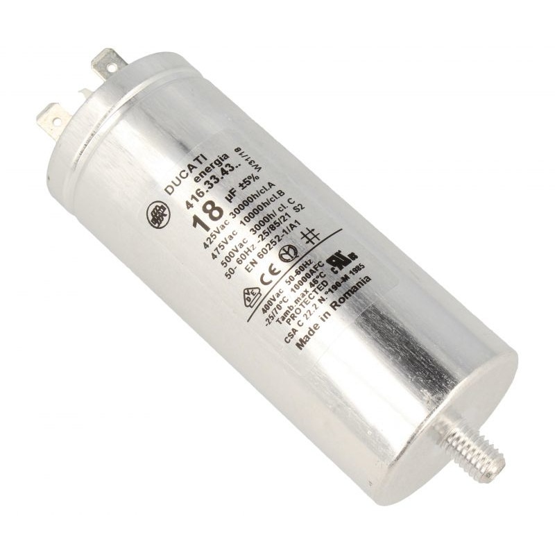Condensator pornire motor, uscator de rufe Indesit 18 uf - eMAG.ro