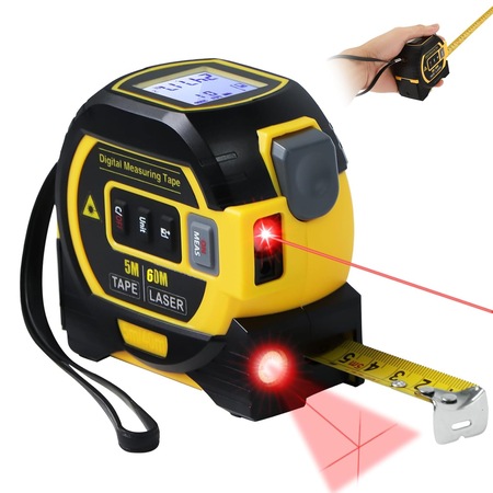 Ruleta Profesionala Multifunctionala Cu Laser 3 in 1, Latauar, Digitala ...