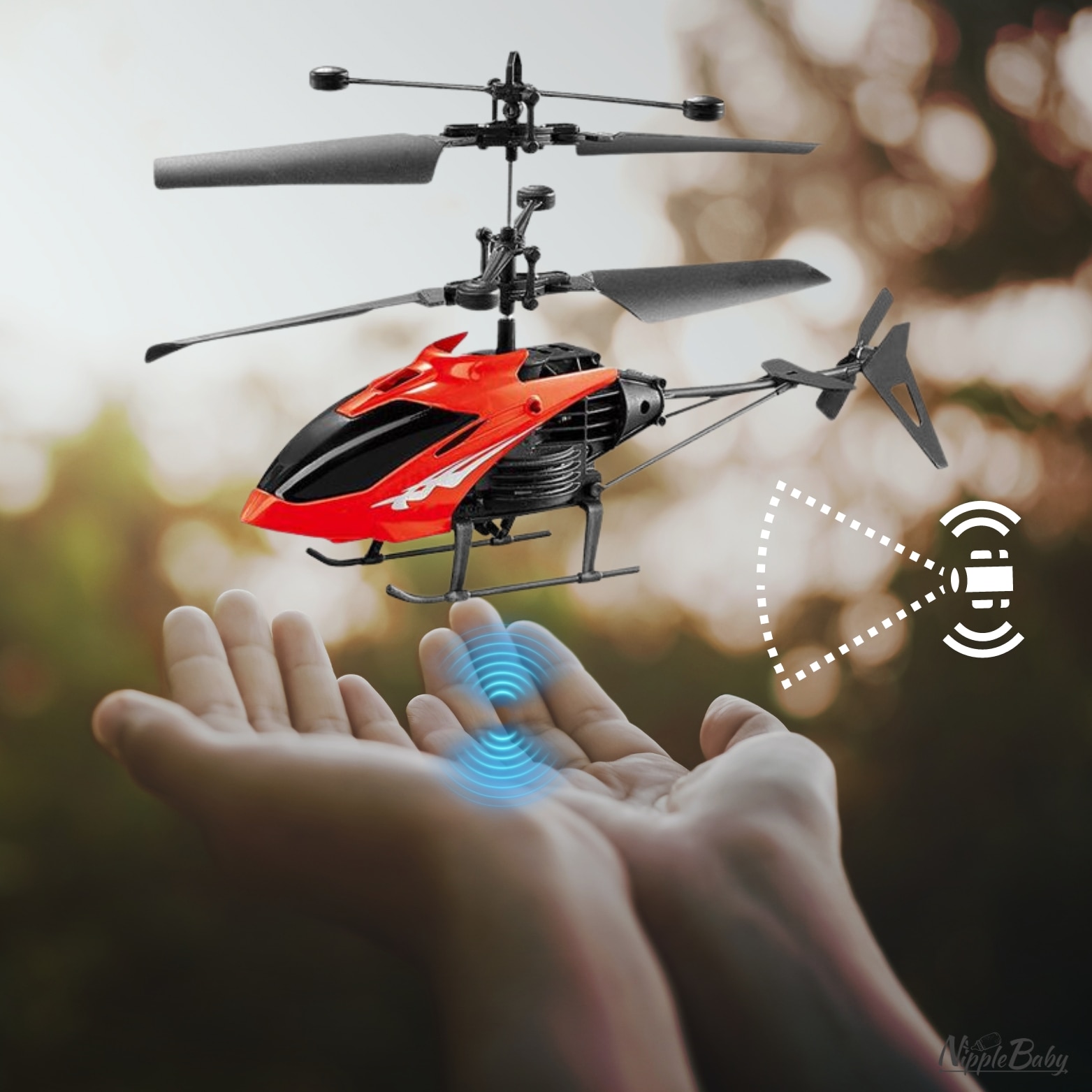Elicopter cu telecomanda si senzor de miscare, incarcare usb, zboara ...