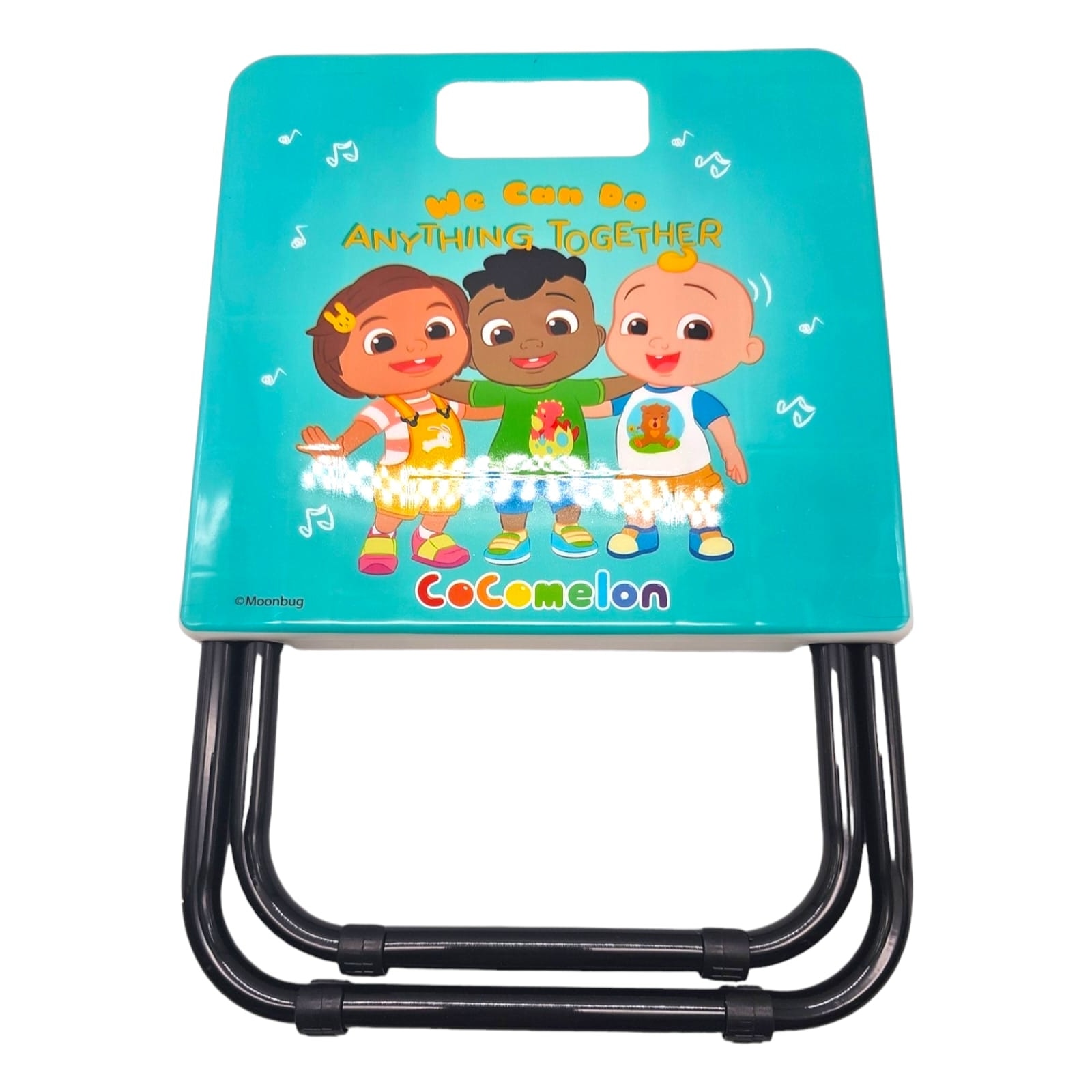 Scaun si inaltator pentru copii pliabil 25cm, cu sezut turquaz - eMAG.ro