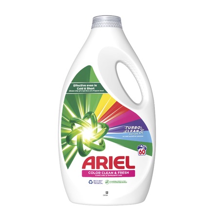 Detergent Lichid Ariel 3L, 60 spalari, Turbo Clean Action - eMAG.ro