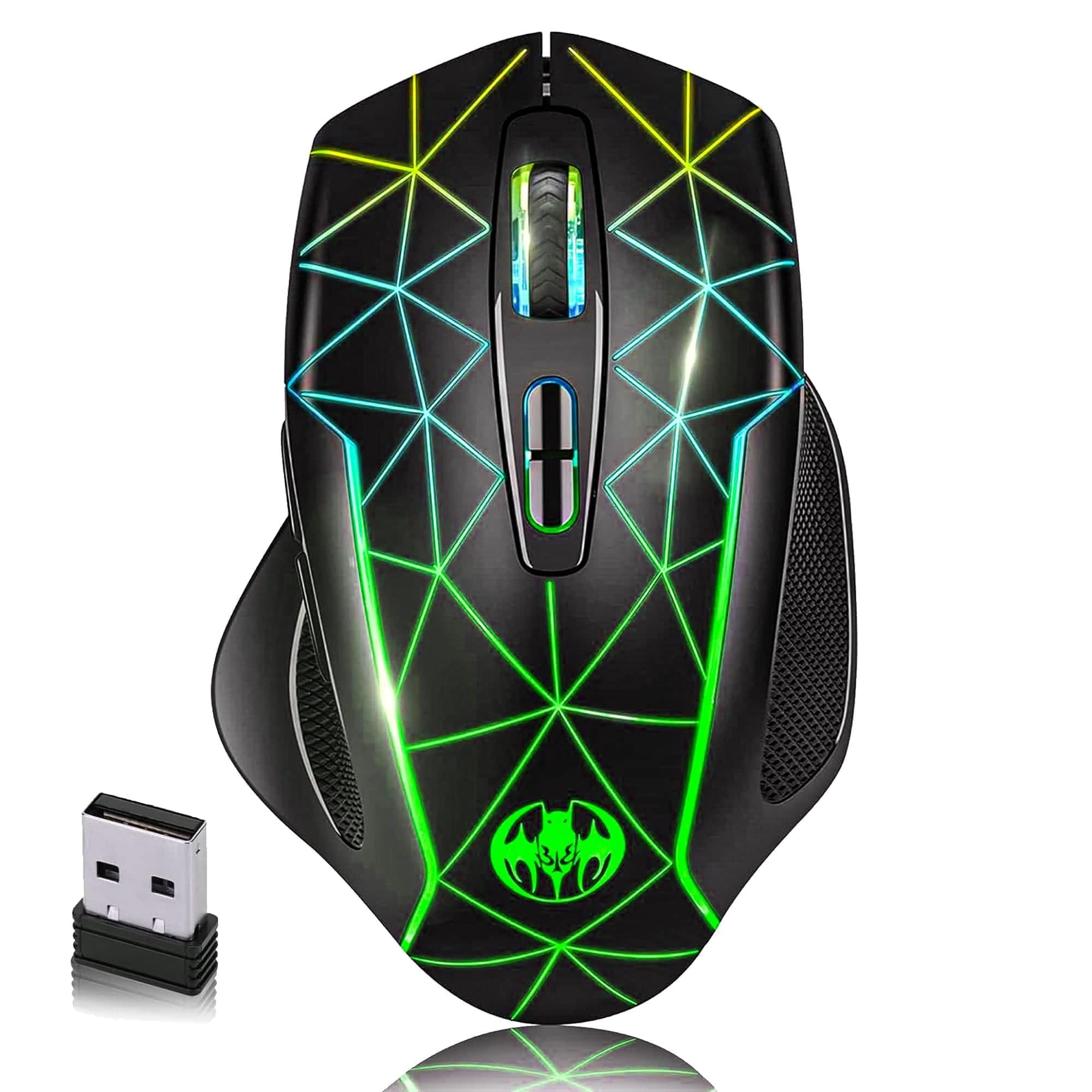 Mouse Gaming Wireless cu Jiggler Timebox, 7 Butoane, RGB LED, 1600 DPI ...