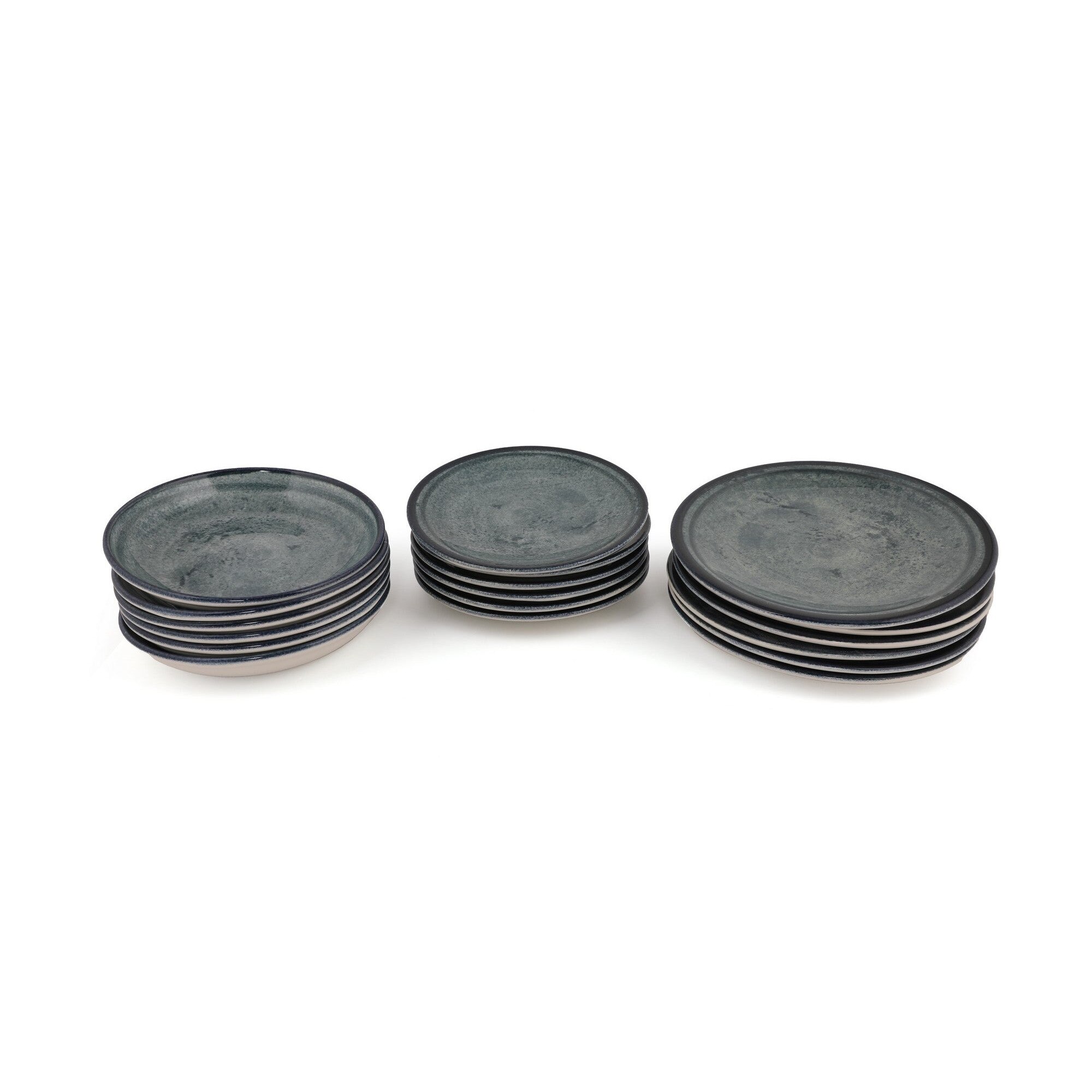 Set Vesela 18 Piese, Asi Home NTS18G Gradients, Portelan, Albastru ...