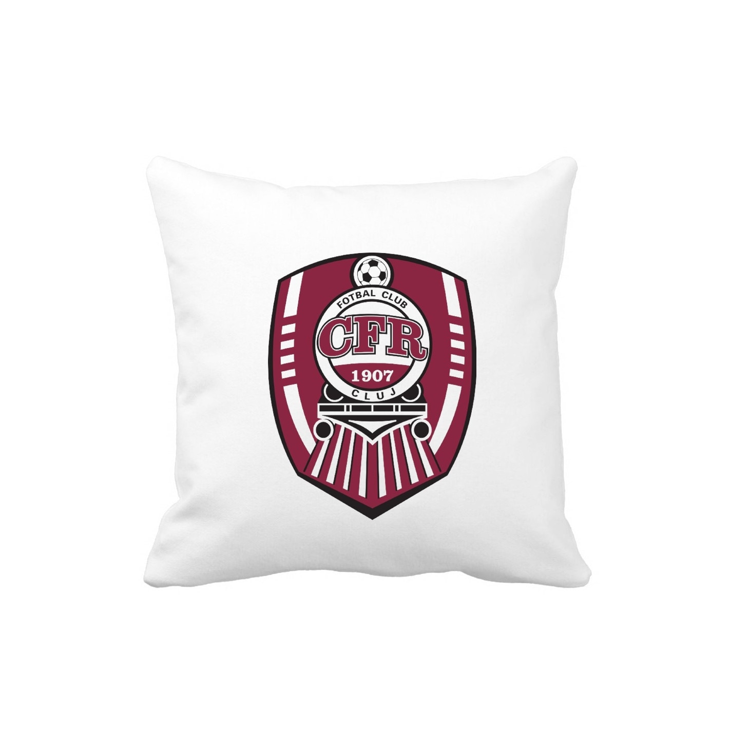Perna cu sigla echipei de fotbal CFR Cluj, 40 x 40 cm, suporter CFR ...