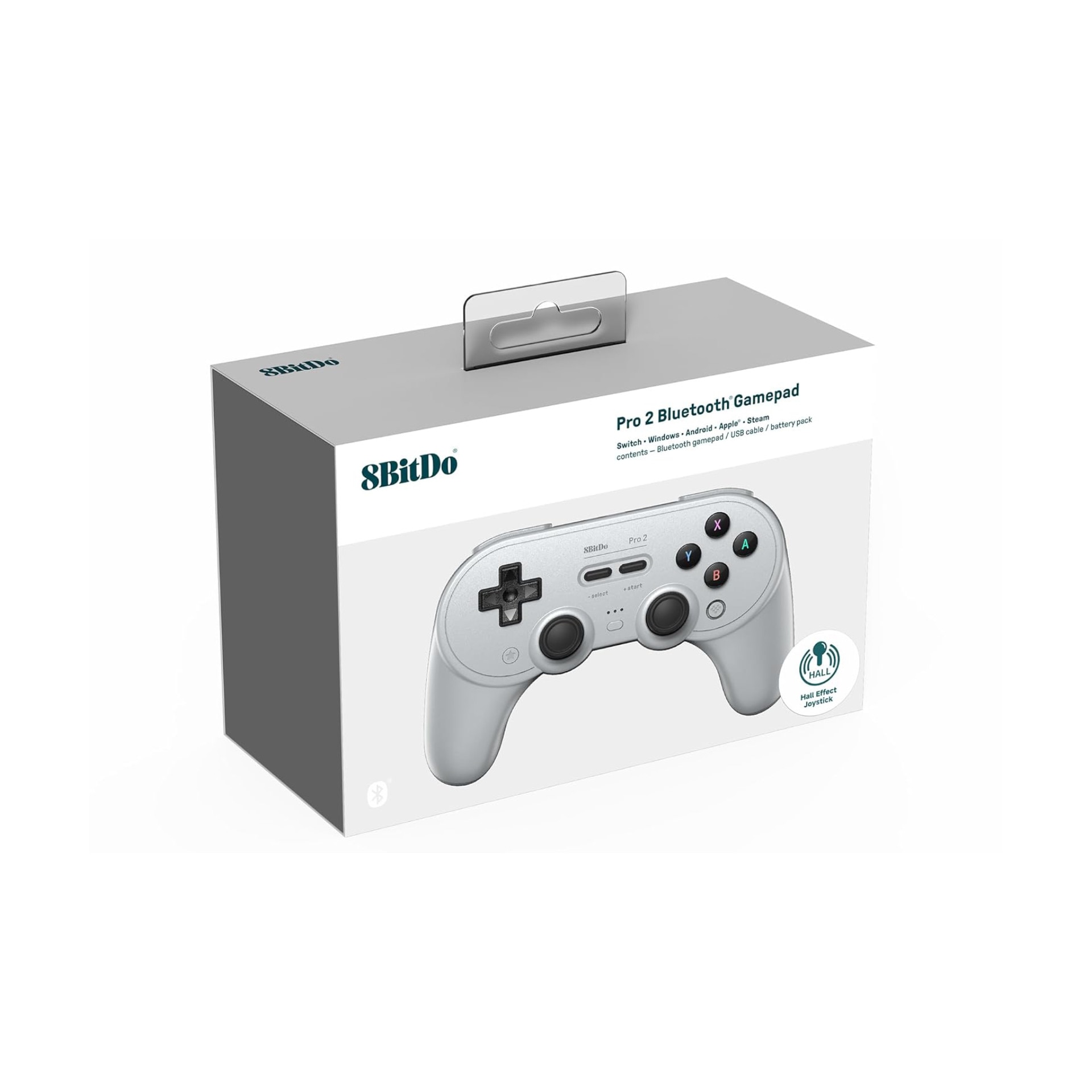 Controller 8bitdo Pro 2 Gamepad Hall Edition Grey - eMAG.ro