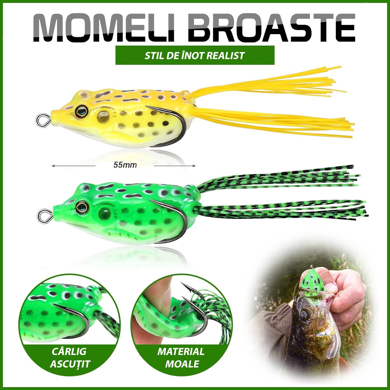 Set 102 momeli artificiale si accesorii pentru pescuit Fish & Paws ...