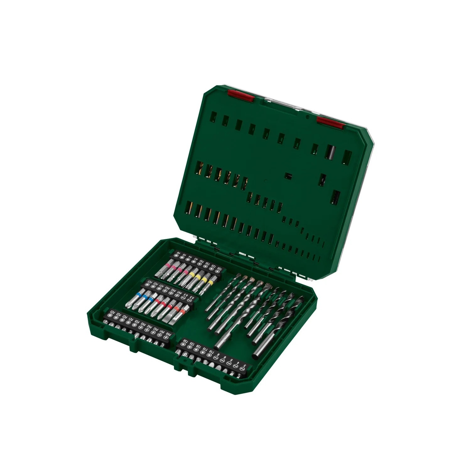 Комплект свредла и битове PARKSIDE, двойна чанта със 75 бр - eMAG.bg