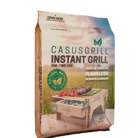 Gratar instant ecologic pentru camping, de unica folosinta CASUS 25x32 ...