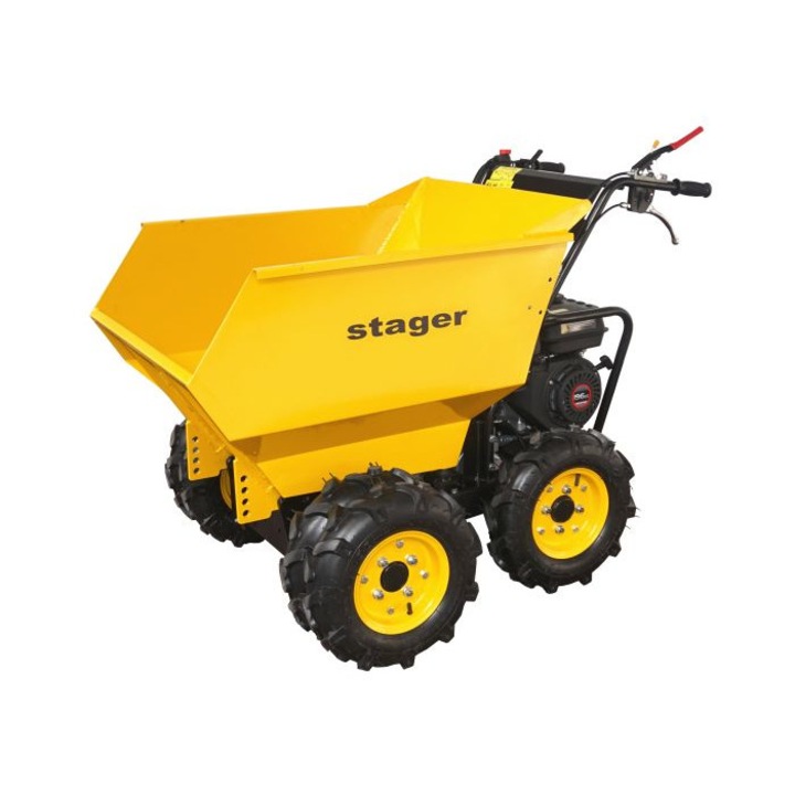 Roaba cu motor termic STAGER RMT500, 6.5CP, 500kg, 6 roti - eMAG.ro