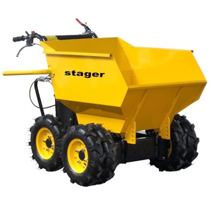 Roaba cu motor termic STAGER RMT500, 6.5CP, 500kg, 6 roti - eMAG.ro
