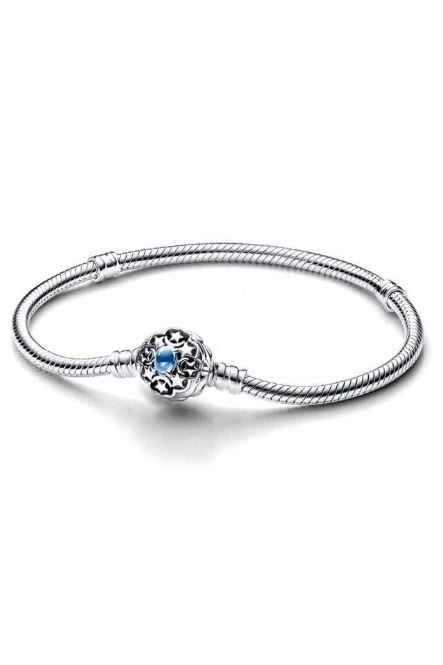 Bratara placata cu argint tip Pandora, incuietoare in forma de nor, cu ...