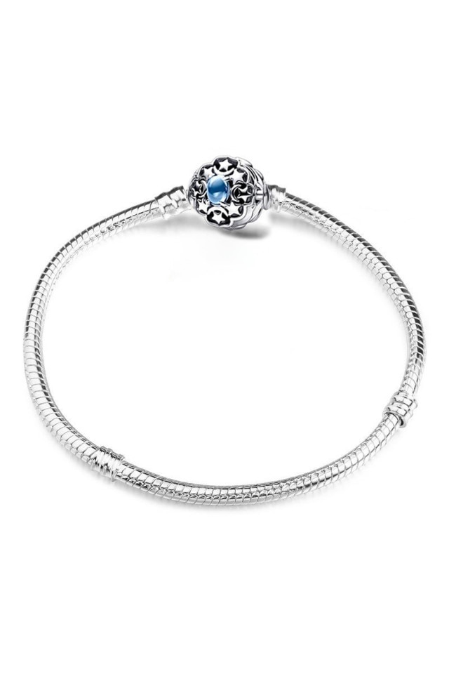 Bratara placata cu argint tip Pandora, incuietoare in forma de nor, cu ...