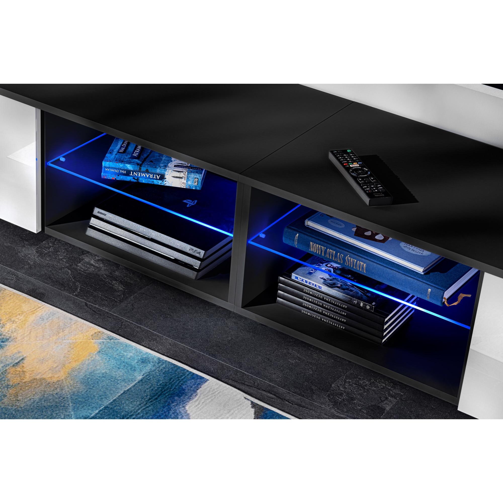Set Mobila Living Varallo, Komodee, 200 x 34.5 x 45 cm, PAL, LED RGB ...