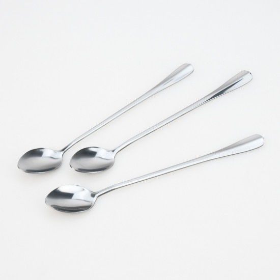 Set 3 lingurite cafea, NO6664, Inox, 19.5 cm, Argintiu - eMAG.ro