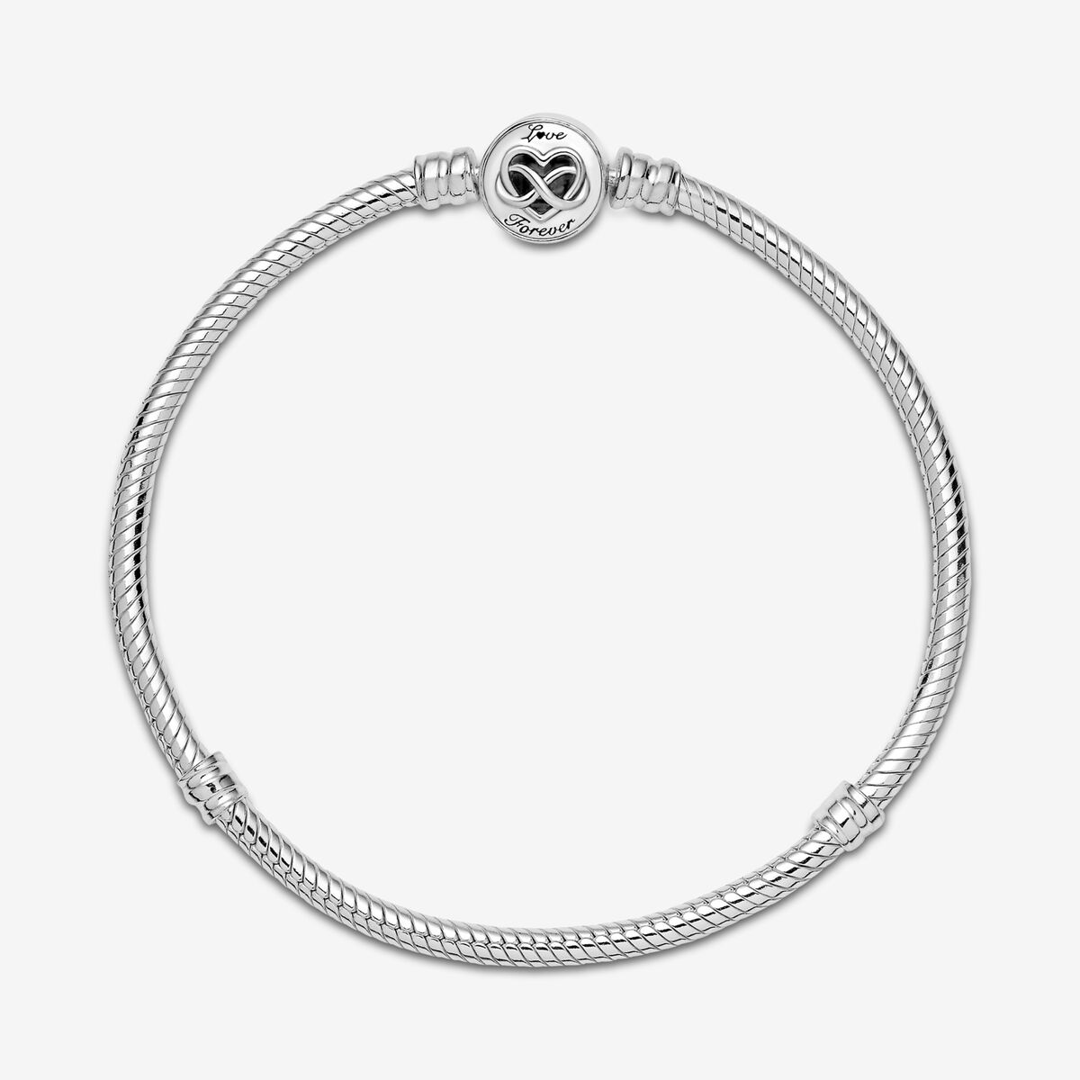 Bratara compatibila Talismane Pandora cu Inima Infinity Love Forever ...