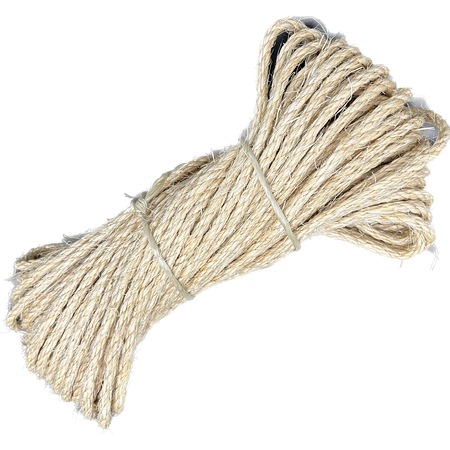 Franghie sisal, KoloroweMotki, X084, Rasucita, 6mm, 25m, Cu 3 fire, Pentru zgarietoare de pisici ...