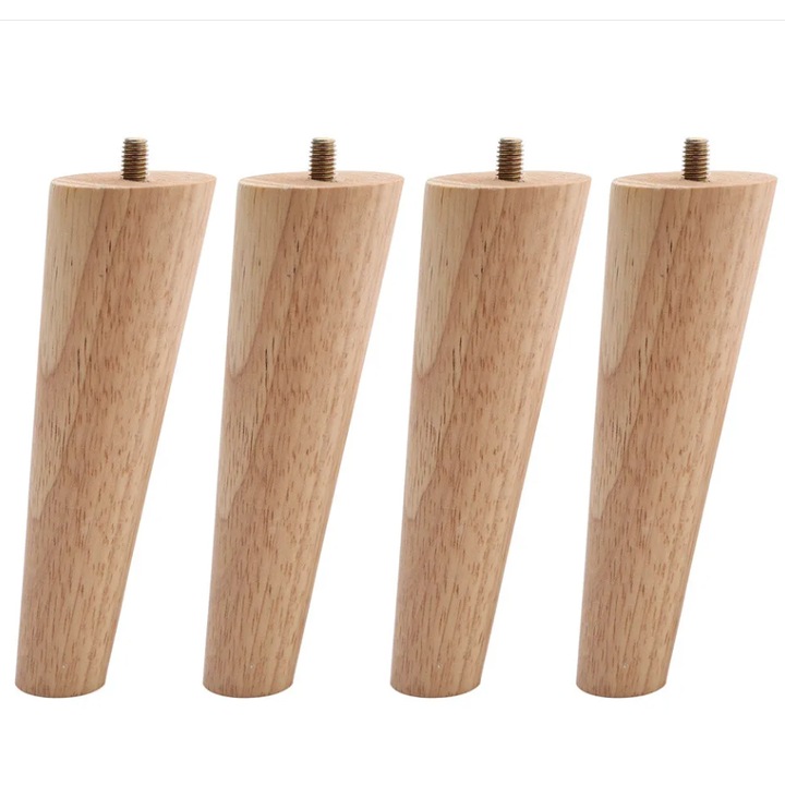 Set 4 Picioare de mobilier, INMOZATA, din lemn, pentru canapea, masa ...