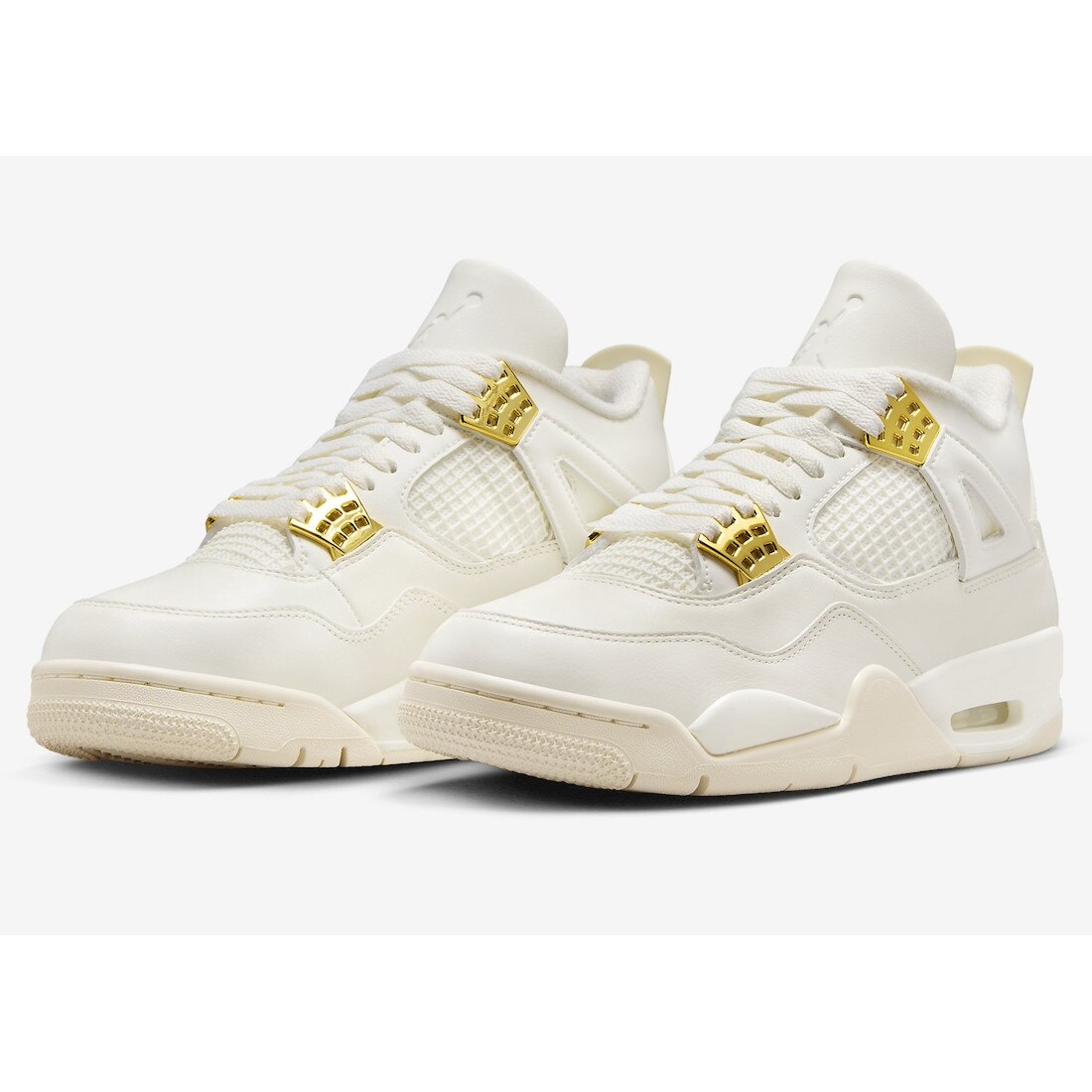 Pantofi Sport, Jordan, 4 Metallic Gold, Alb/Auriu, 43 EU - eMAG.ro