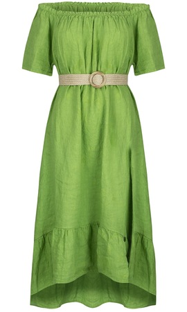 Rochie dama, lungime maxi, spaniola, model Florance, One Size, Verde ...