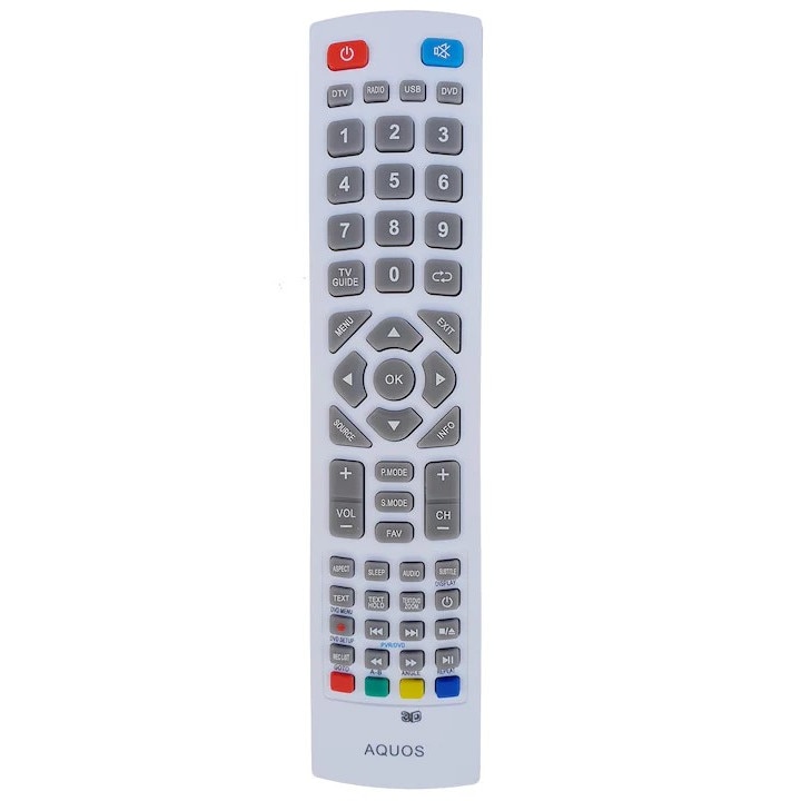 Telecomanda compatibila cu LED Sharp, alba - eMAG.ro