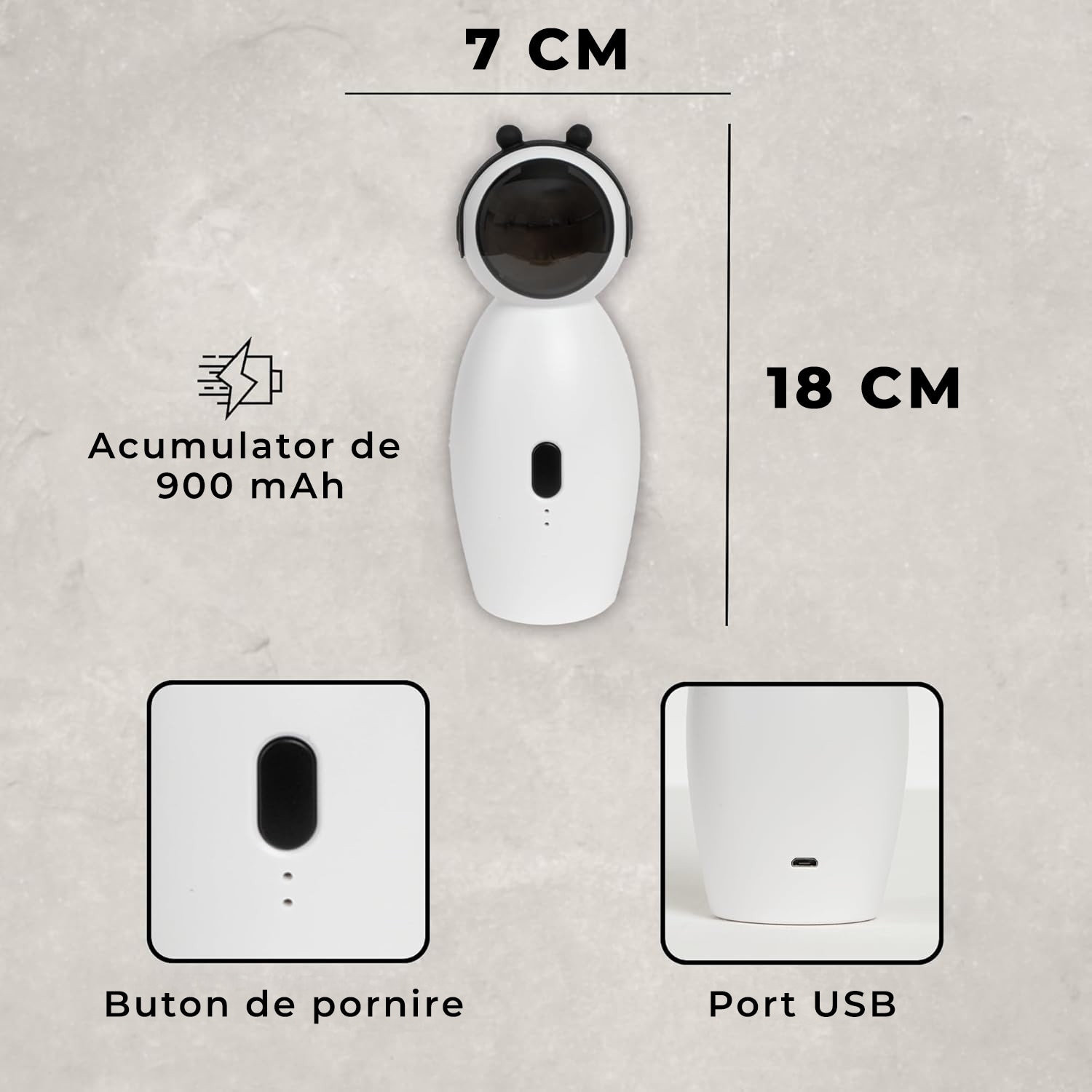 Jucarie Automata cu Laser pentru Pisici, MONDESA®, 3 Moduri de Viteza ...