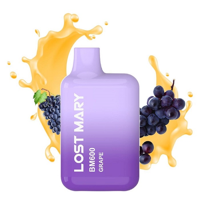 Tigara electronica de unica folosinta, Lost Mary BM600 - Grape, 2ml, 20mg NicSalt, autonomie 600 ...