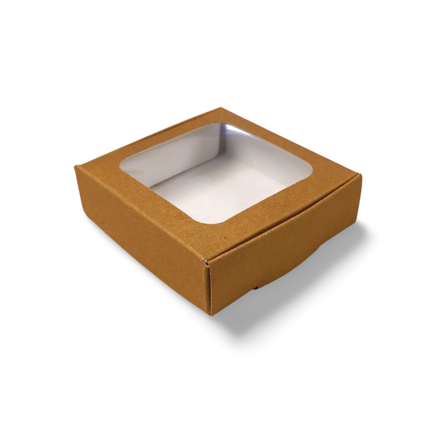 Set 100 bucati cutii cu display ambalare praline 10x10x3 cm, carton tip ...