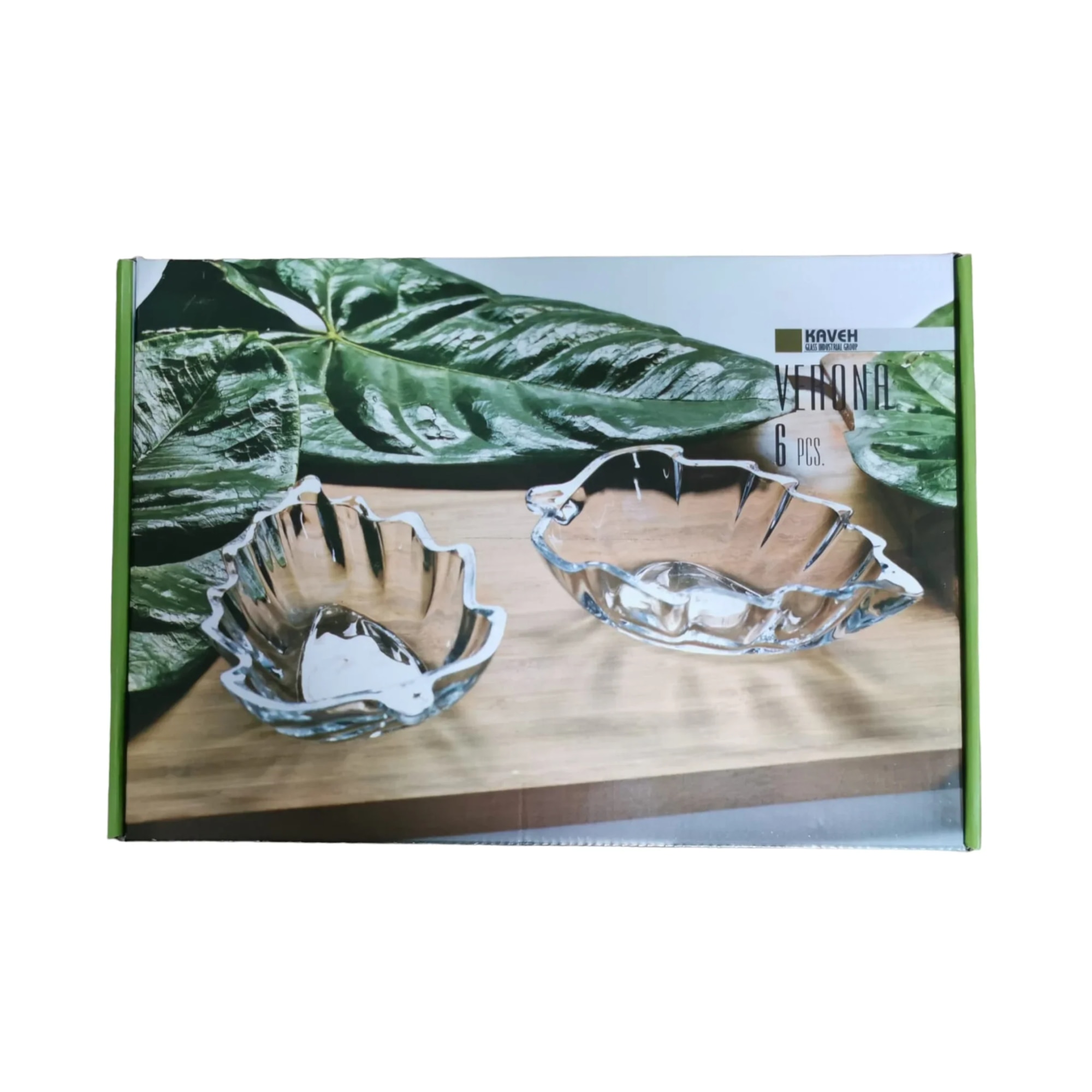 Set 6 Boluri din Sticla in forma de Frunza 14 x 10 x 4 cm - eMAG.ro