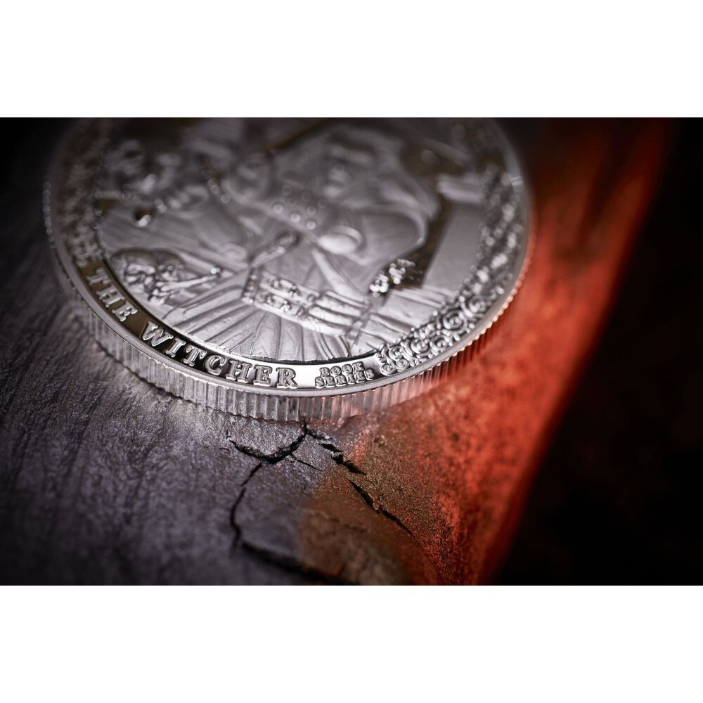 Moneda de argint 'The Witcher - The Last Wish', Mint of Gdansk, 2 Oz, 2 ...