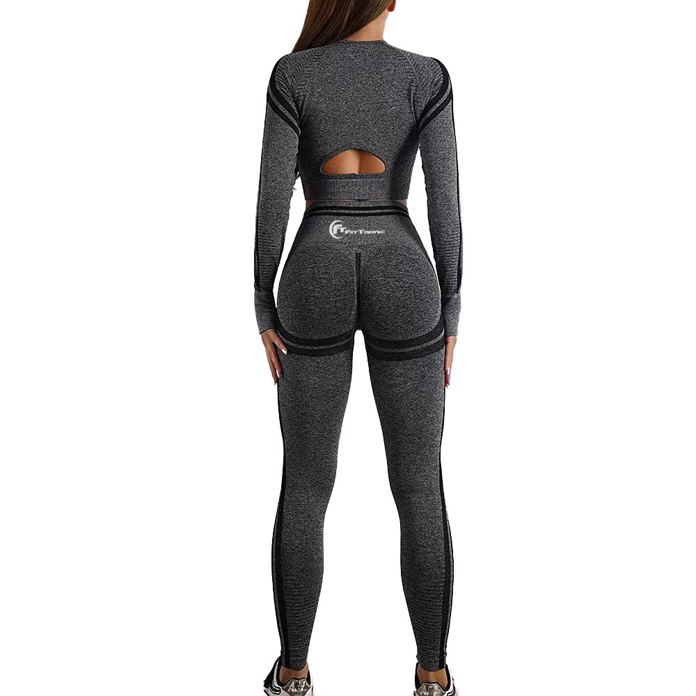 Set costum fitness FitTronic Y1000 gray M - eMAG.ro