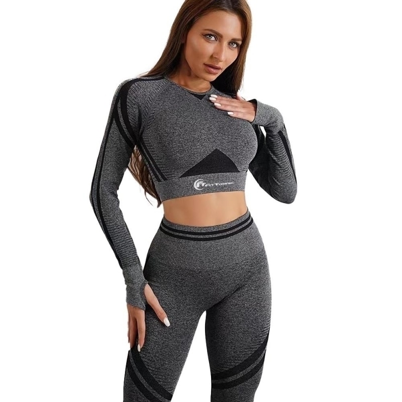 Set costum fitness FitTronic Y1000 gray S - eMAG.ro