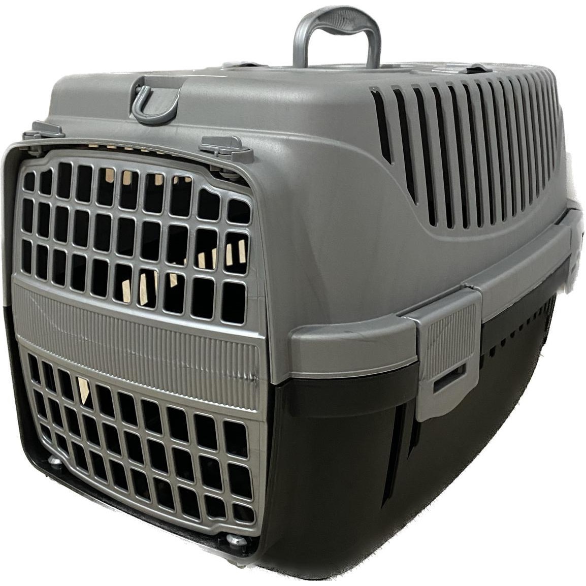 Cusca transport animale mici, Gri/Negru, 46x30x30 cm - eMAG.ro